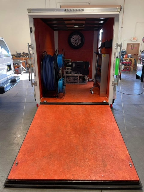 BRAND NEW 2022 6x10 cargo trailer with Sapphire/Prochem Rage Truckmoun – CLEANING DEPOT STORE