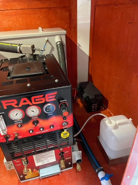 BRAND NEW 2022 6x10 cargo trailer with Sapphire/Prochem Rage Truckmoun – CLEANING DEPOT STORE